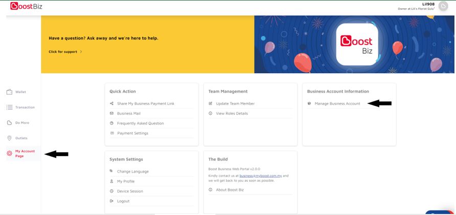How to view my Business Information? – Boost Business